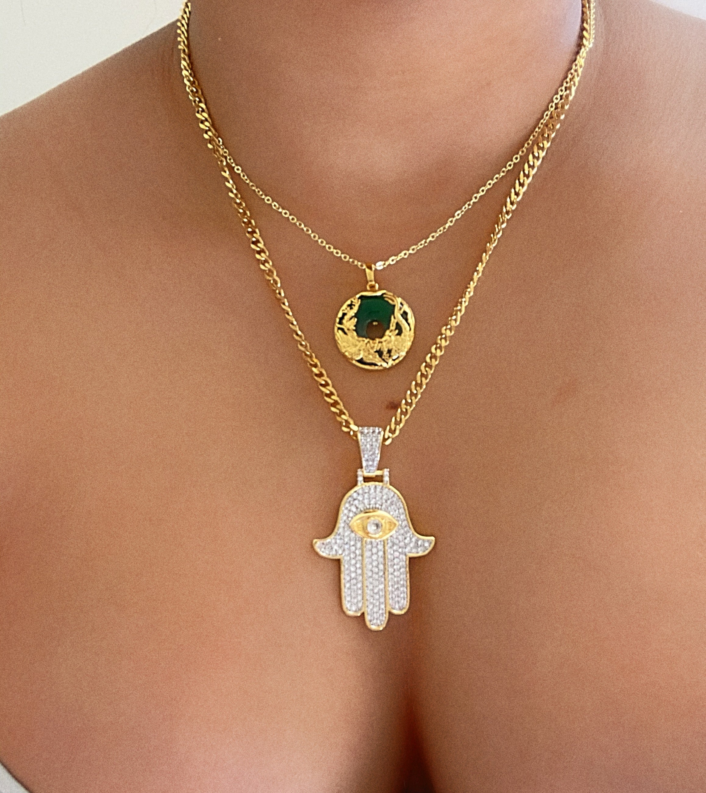 Hand of Fatima Necklace – The Pink Vault